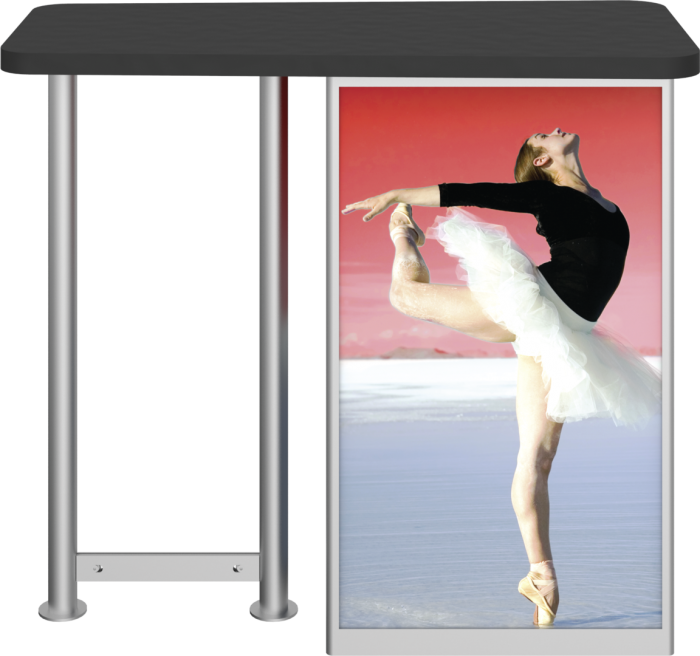 Linear Straight-Leg Counter - Exhibit Logistics
