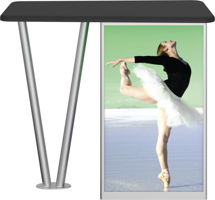 Linear V-Leg Counter - Exhibit Logistics
