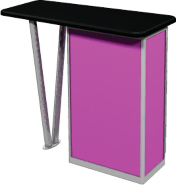 Linear V-Leg Counter - Exhibit Logistics