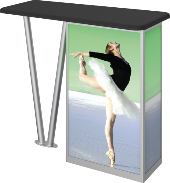 Linear V-Leg Counter - Exhibit Logistics