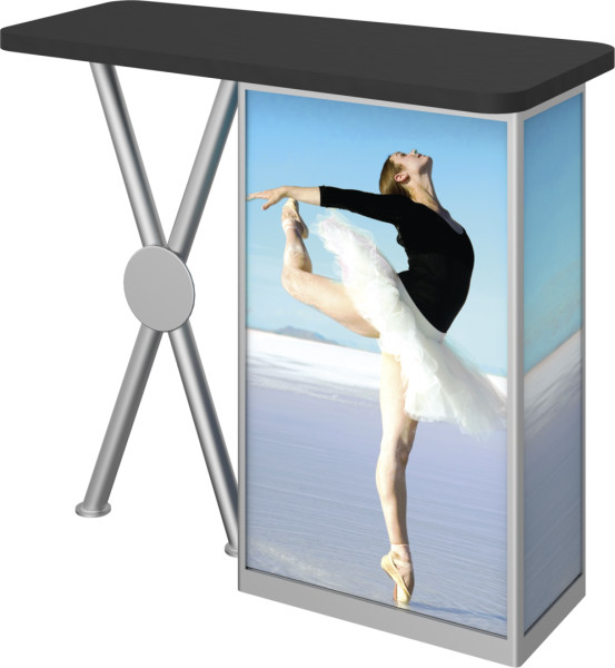 Linear X-Leg Counter - Exhibit Logistics