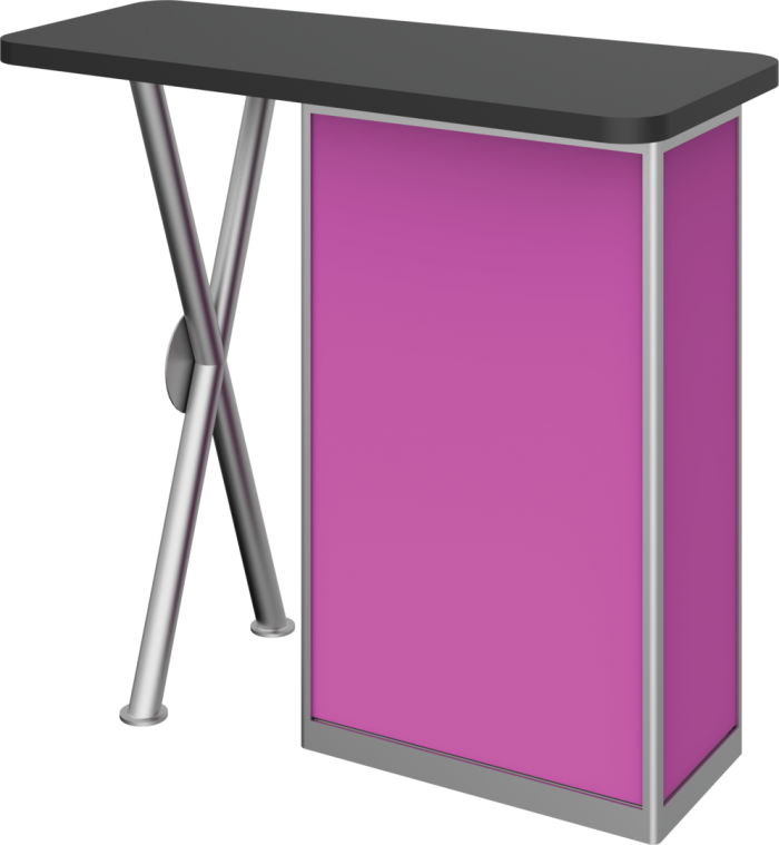 Linear X-Leg Counter - Exhibit Logistics