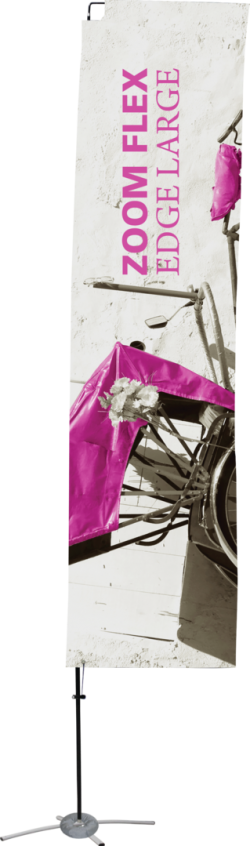 Zoom Flex - Large Flag - Exhibit Logistics