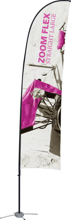 Zoom Flex - Large Flag - Exhibit Logistics